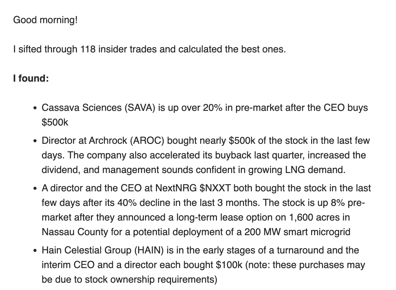 CEO Watcher | Insider Signals